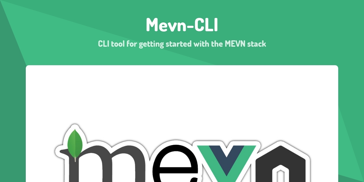 Mevn Cli Cli Tool For Getting Started With The Mevn Stack Made With Vuejs